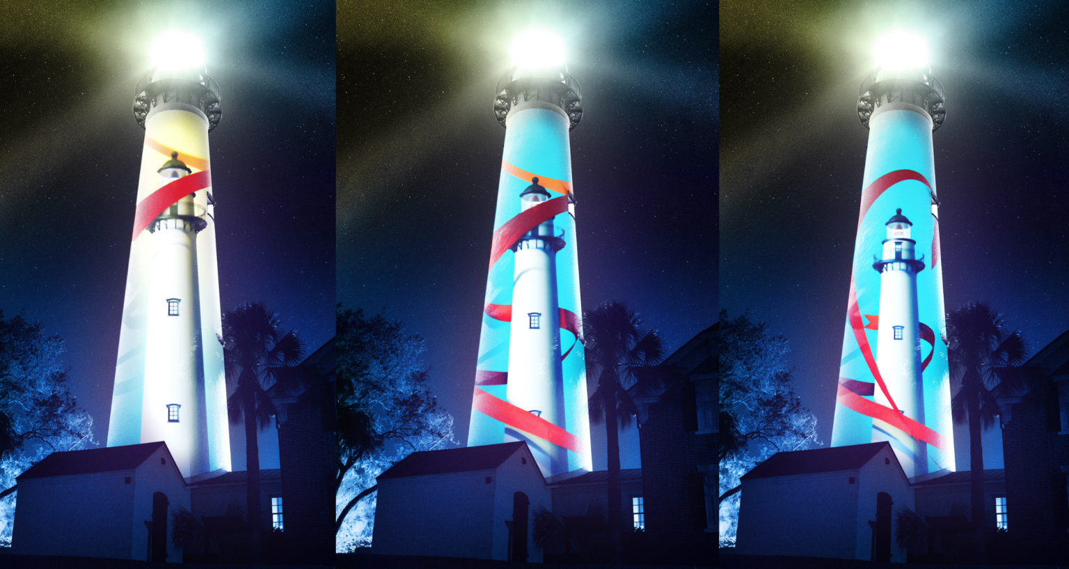 Lighthouse Laser Light Show - St. Simons Island.com